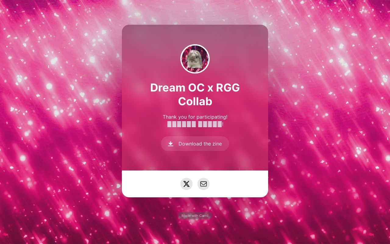 Dream OC x RGG Collab